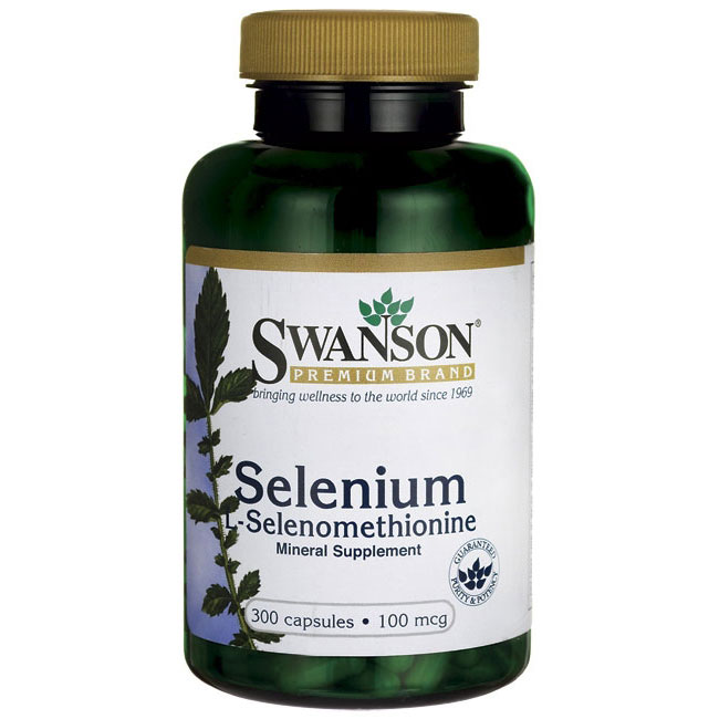 Swansonvitamins.bg Селен (Л-селенометионин) 300 капсули 100 μg