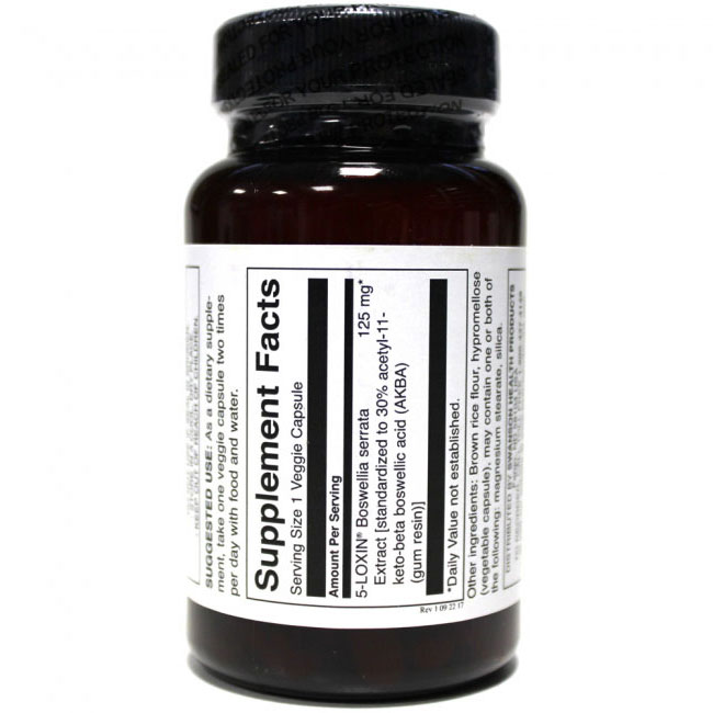 Swansonvitamins.bg 5-LOXIN® екстракт от Босвелия Серата 60 веге капсули ...